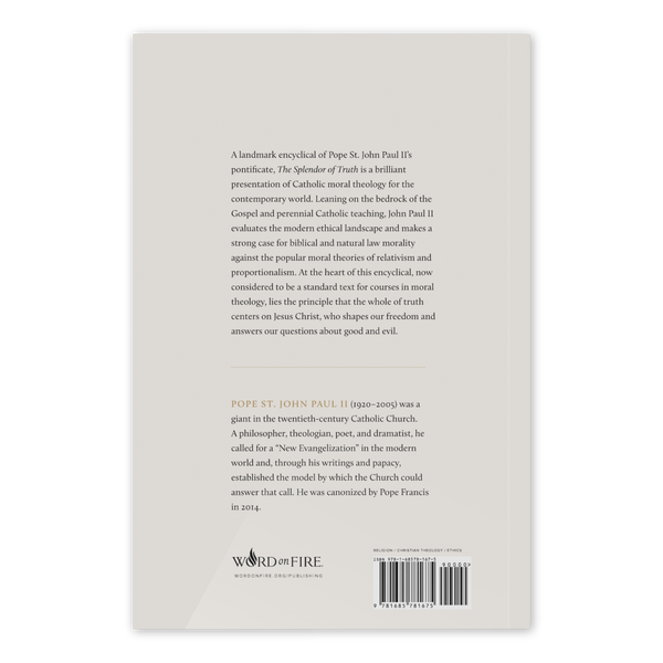 The Splendor of Truth – Word on Fire