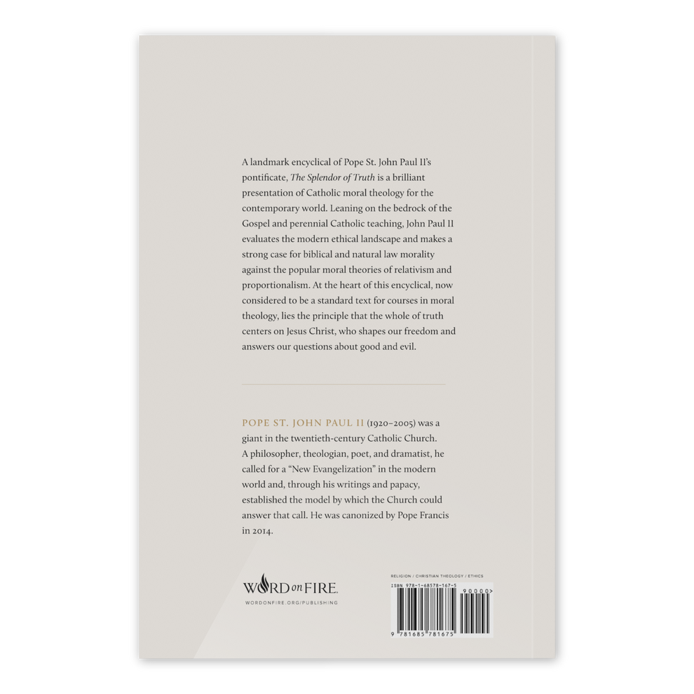 The Splendor of Truth – Word on Fire